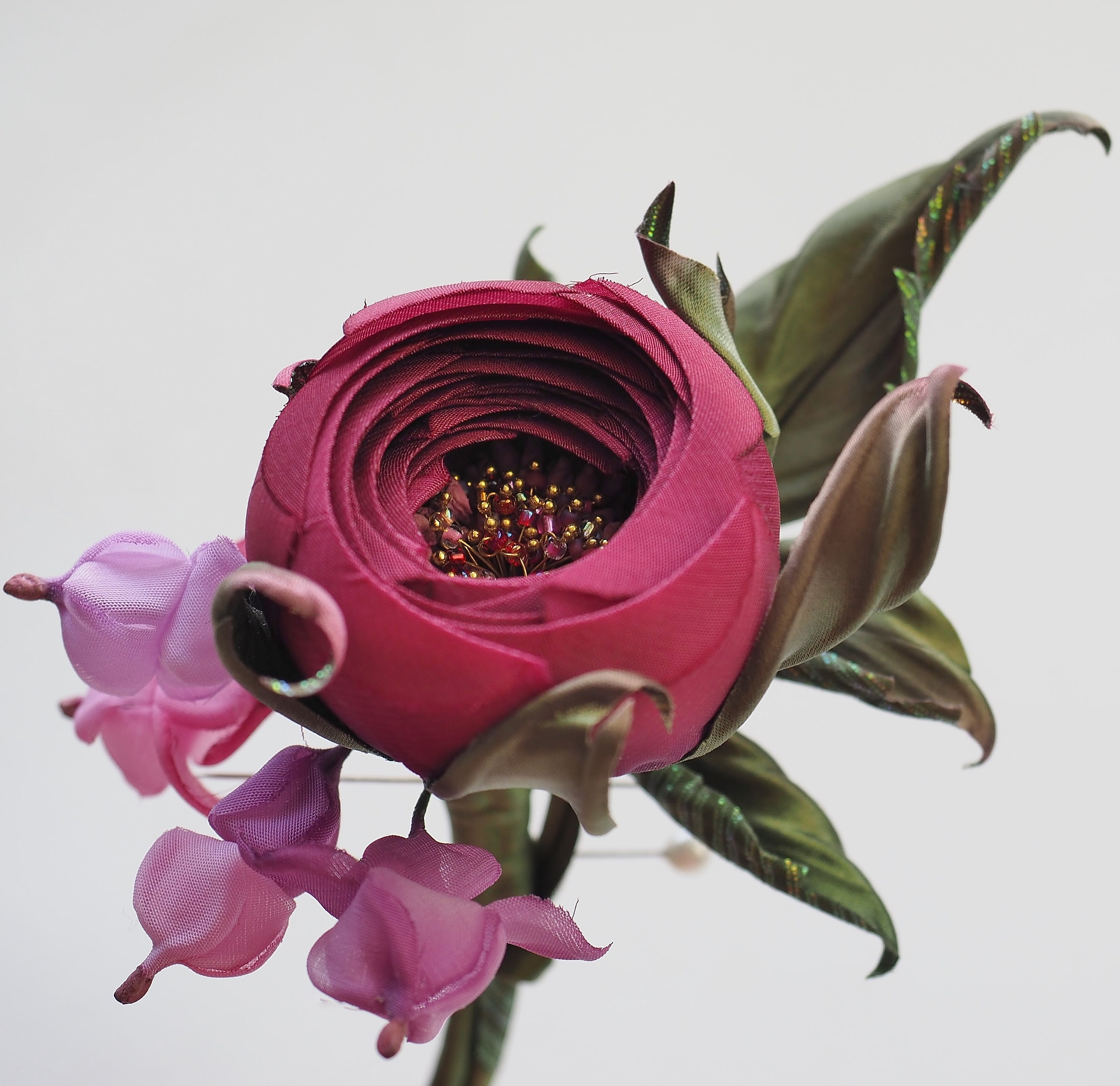 Silk Rose Flower Tutorial Rose Pattern Fabric Rose Flower - Etsy