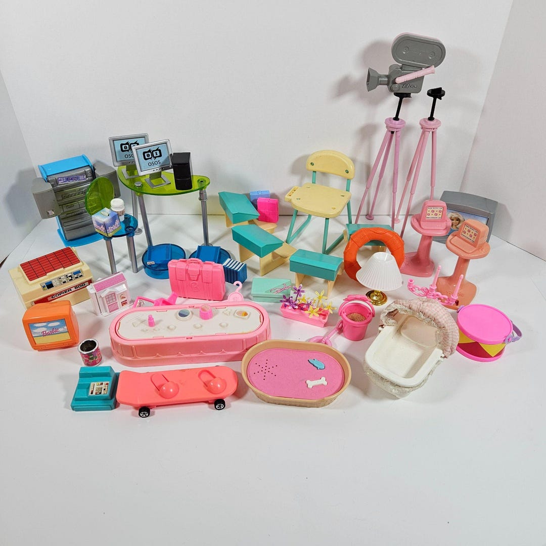 Vintage Barbie Furniture Playset Accessories Replacement Parts Lot 45 ...