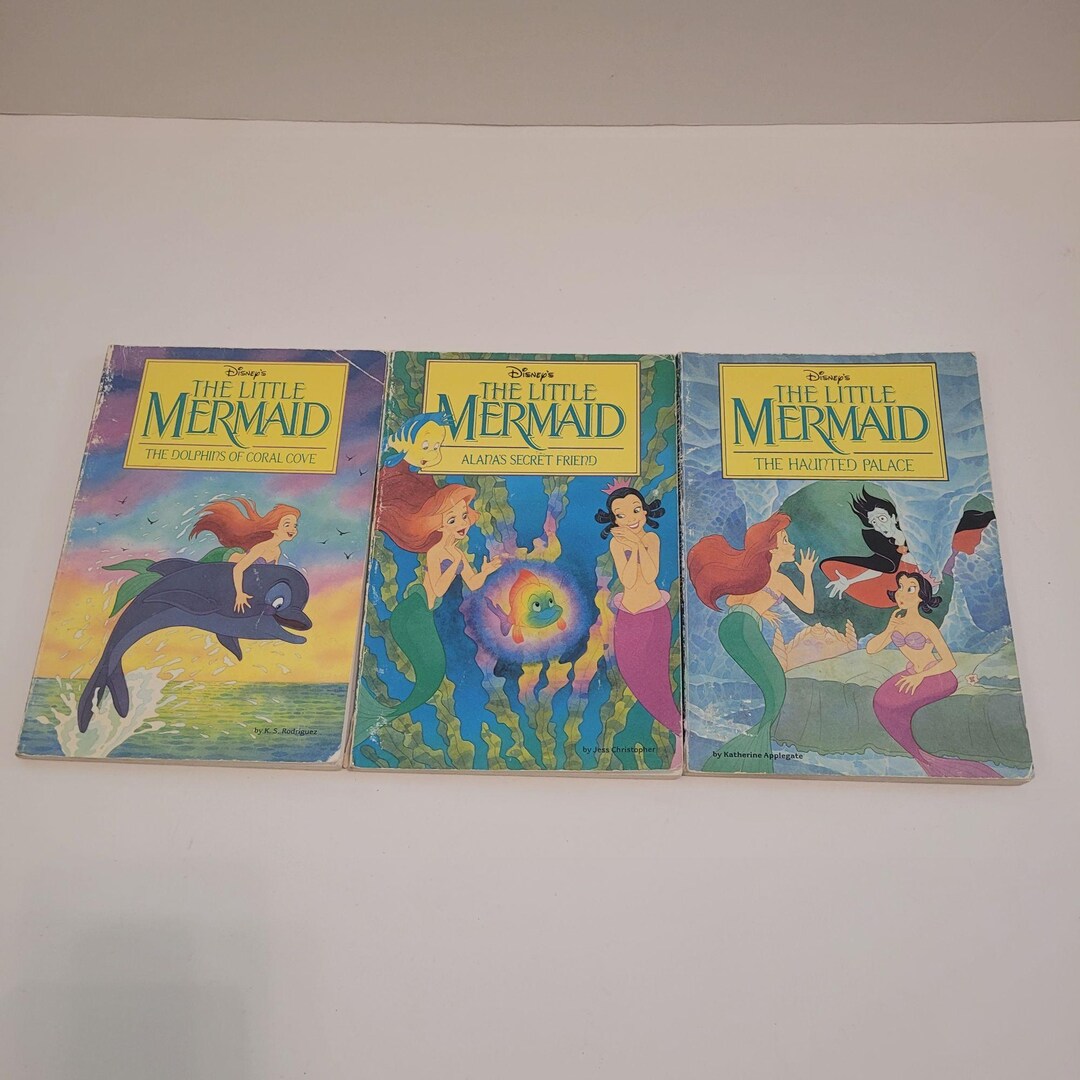 Vintage Disney the Little Mermaid Chapter Books Set of Three 1990s - Etsy