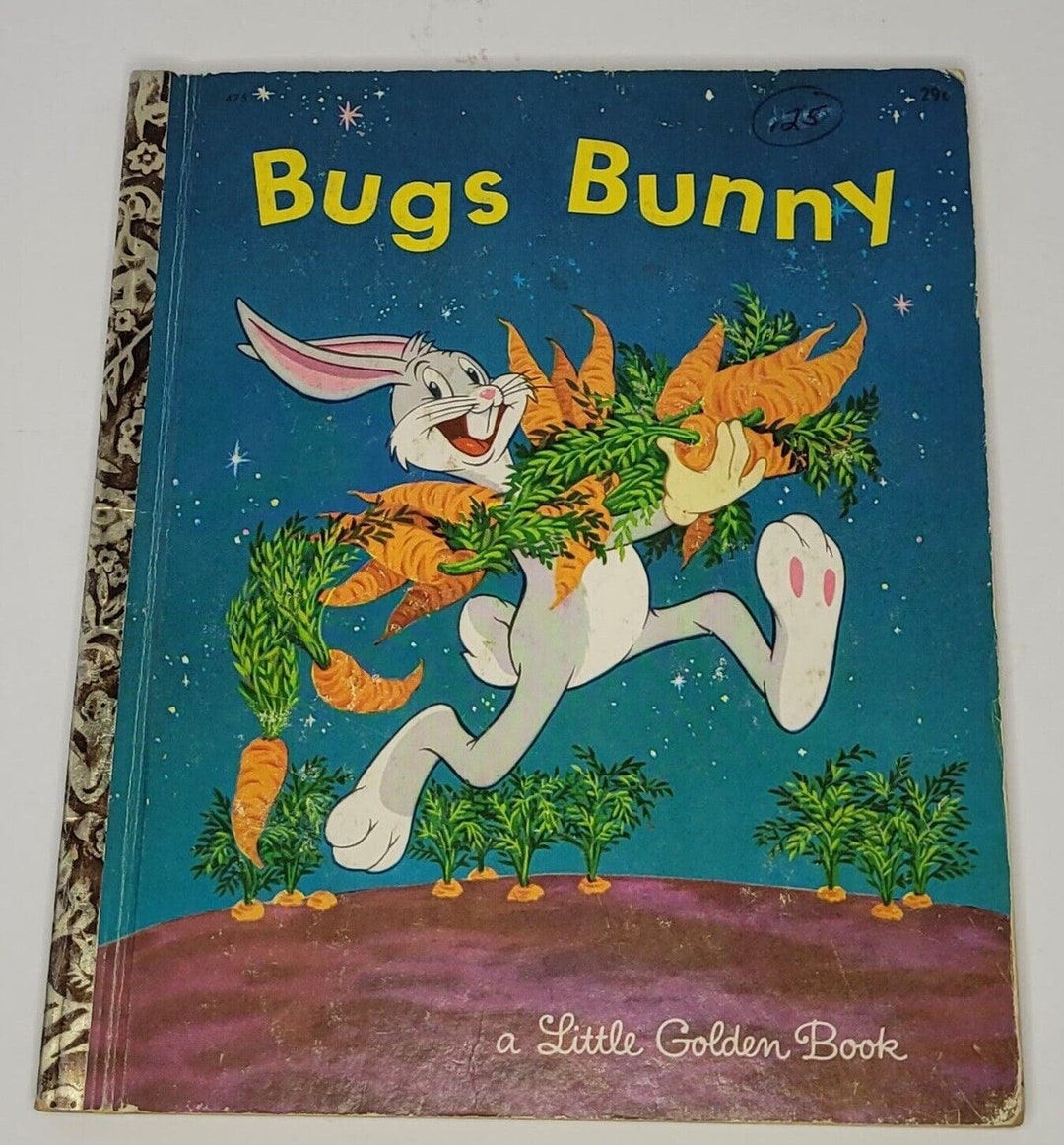 Vintage Little Golden Book Bugs Bunny 1949 Warner Bros Cartoon Bugs ...