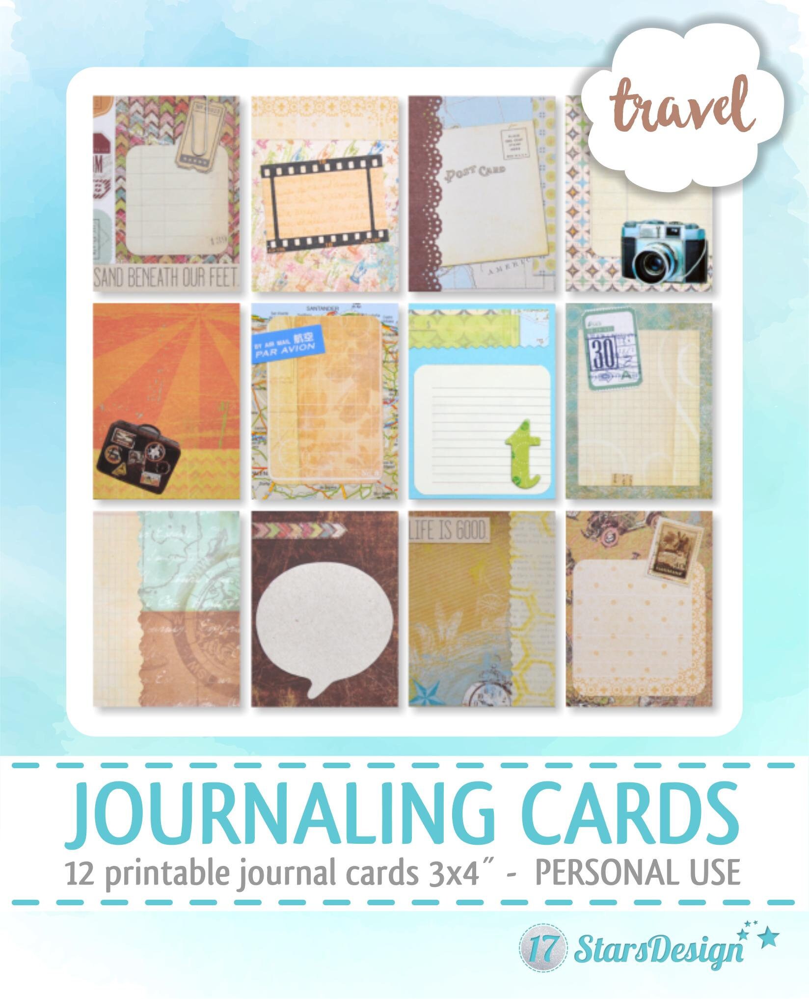 Digital Journal Cards 3x4 Project Life Journaling Cards - Etsy