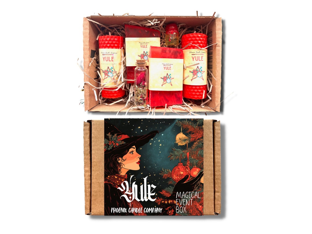 Magical Yule Event Box With Altar Candles, Soap, Candle Dressing Kit ...
