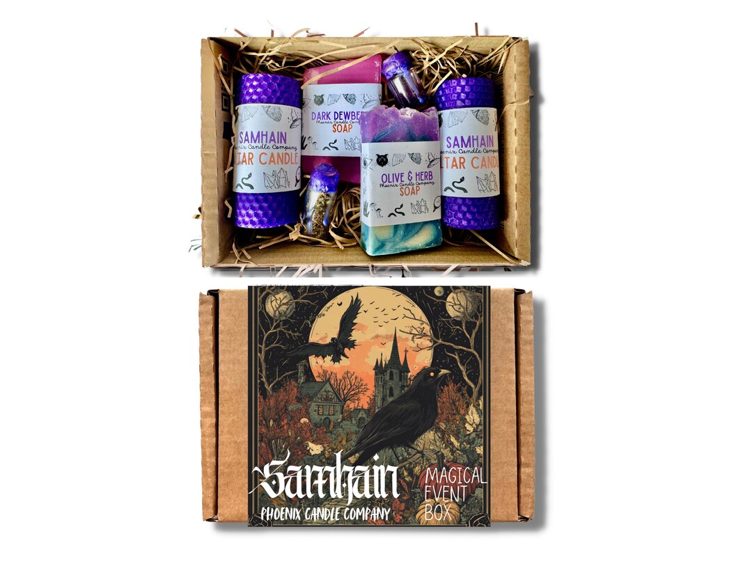 Magical Samhain Event Box With Altar Candles, Soap, Candle Dressing Kit ...