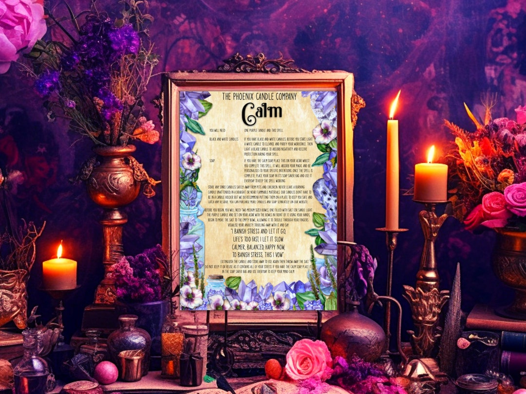 Stress-relief Spell PDF Download - Etsy