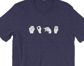 Sign Language HELLO Shirt, Sign Language Shirts,asl Shirt,asl T Shirts ...