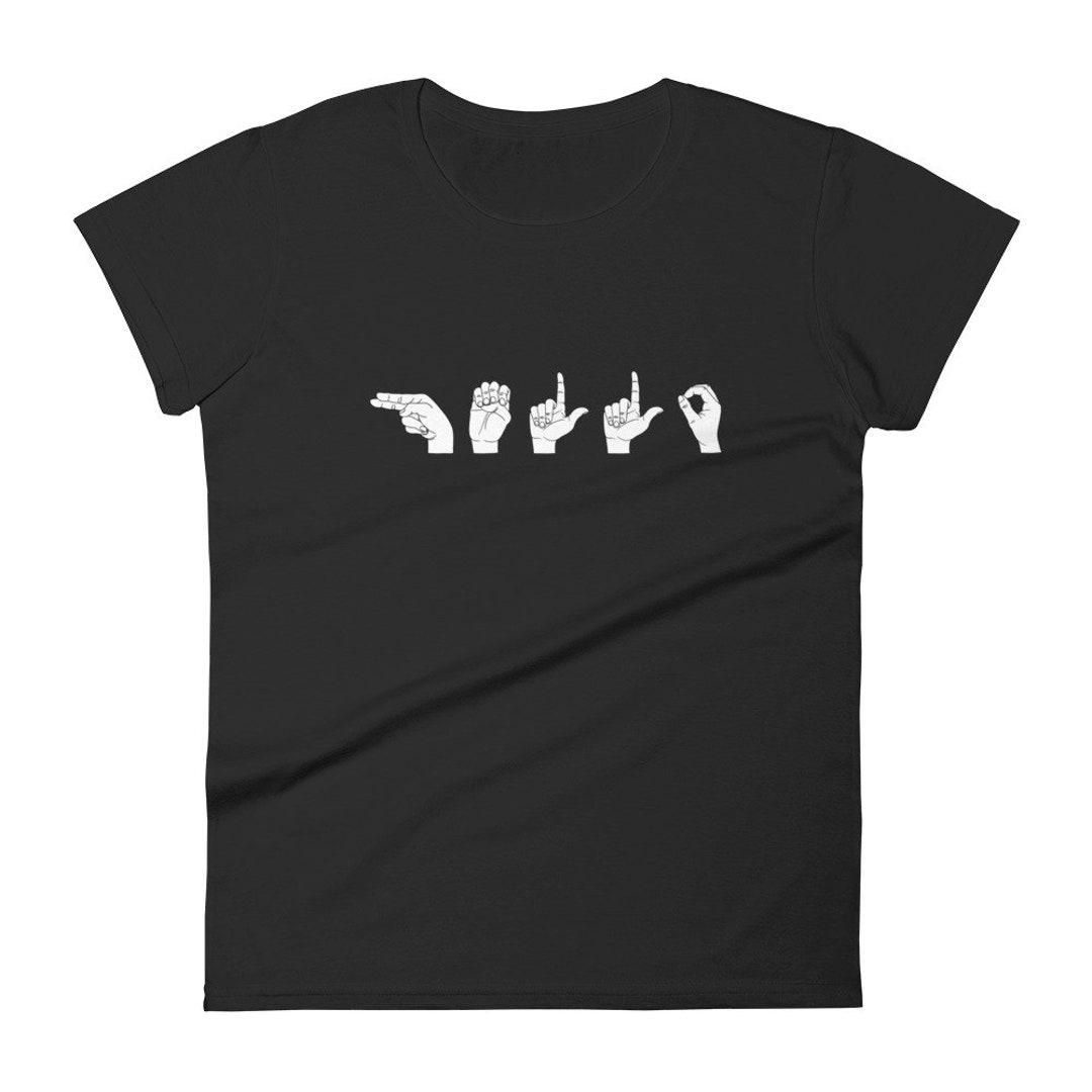 Sign Language HELLO Shirt, Sign Language Shirts,asl Shirt,asl T Shirts ...