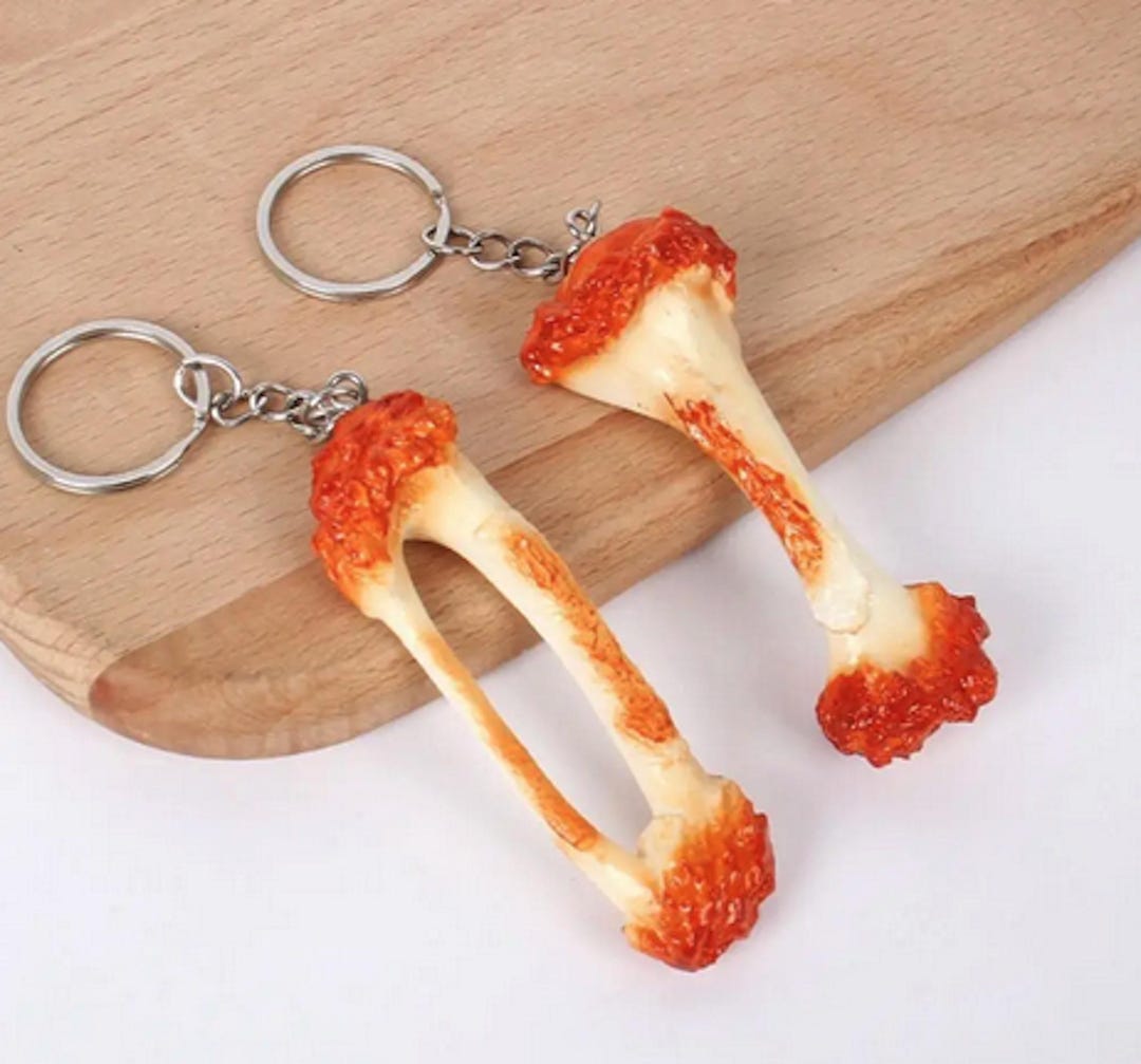 Chicken Wing Keychain Buffalo Wing Keyring Buffalo NY Keychain Chicken ...