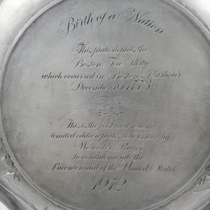 Decorative Pewter Plate - Etsy