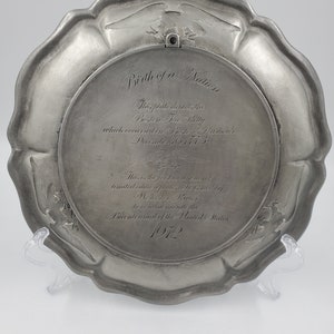 Decorative Pewter Plate - Etsy
