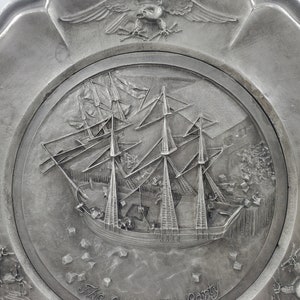 Decorative Pewter Plate - Etsy