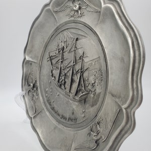 Decorative Pewter Plate - Etsy
