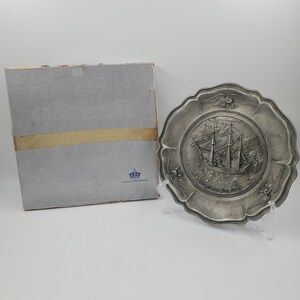 Decorative Pewter Plate - Etsy