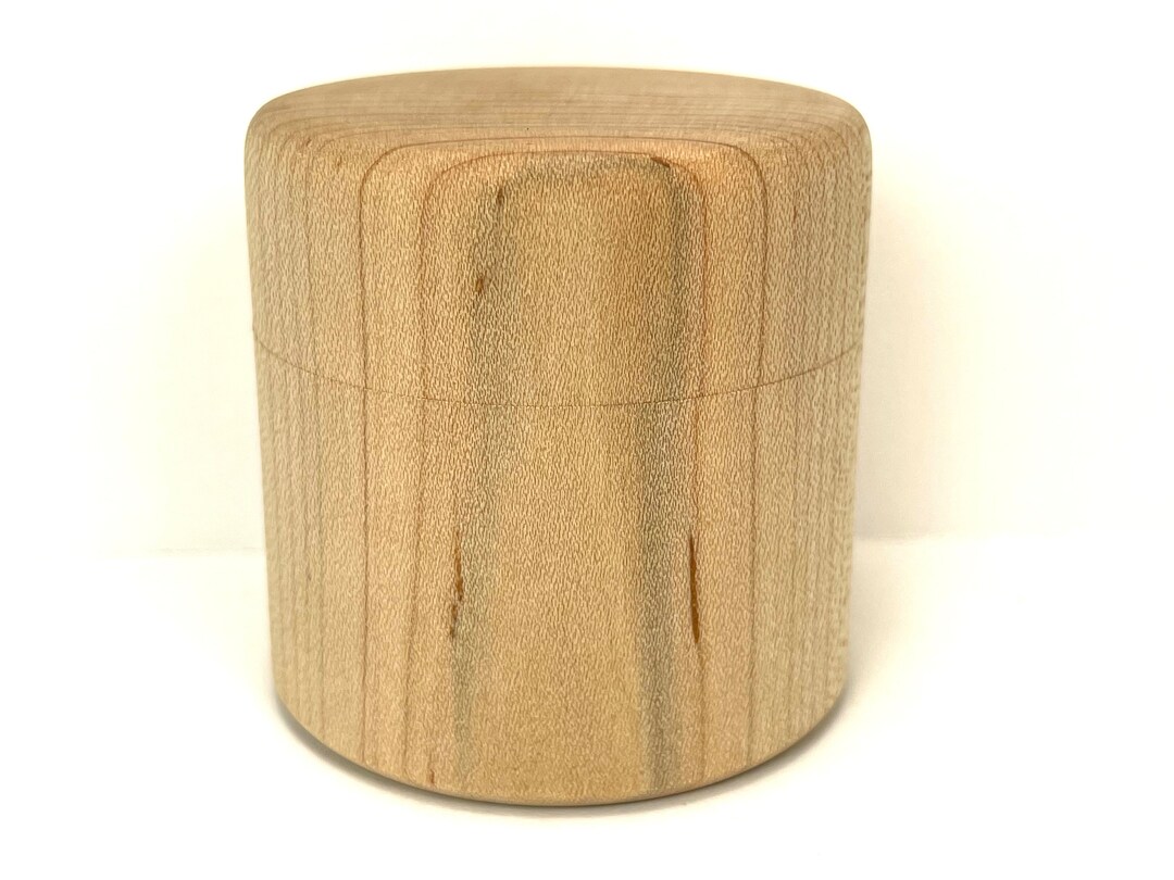 Basic Simple Woodturned Maple Box - Etsy