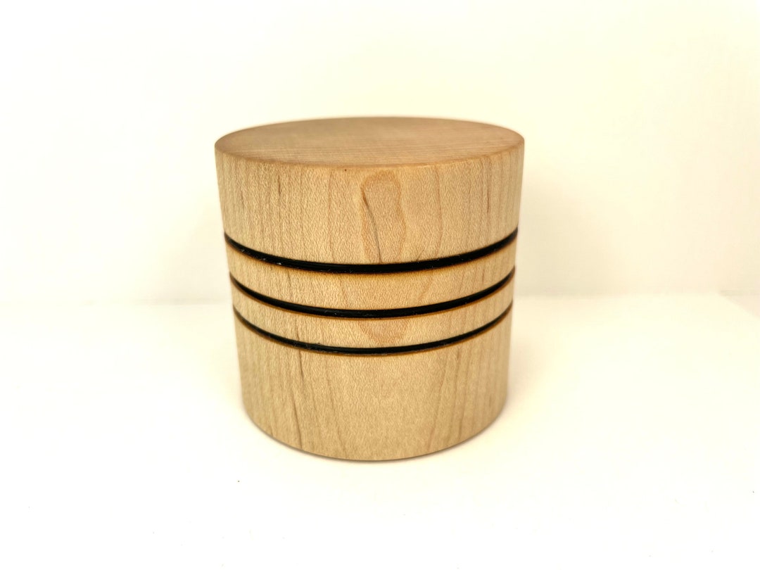 Small Maple Box With Decorative Lines - Etsy