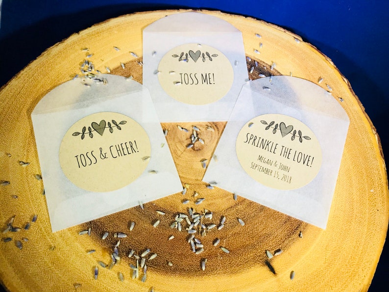 Wedding Toss Favors - Labels for Grand Wedding Exit - Personalized Exit ...