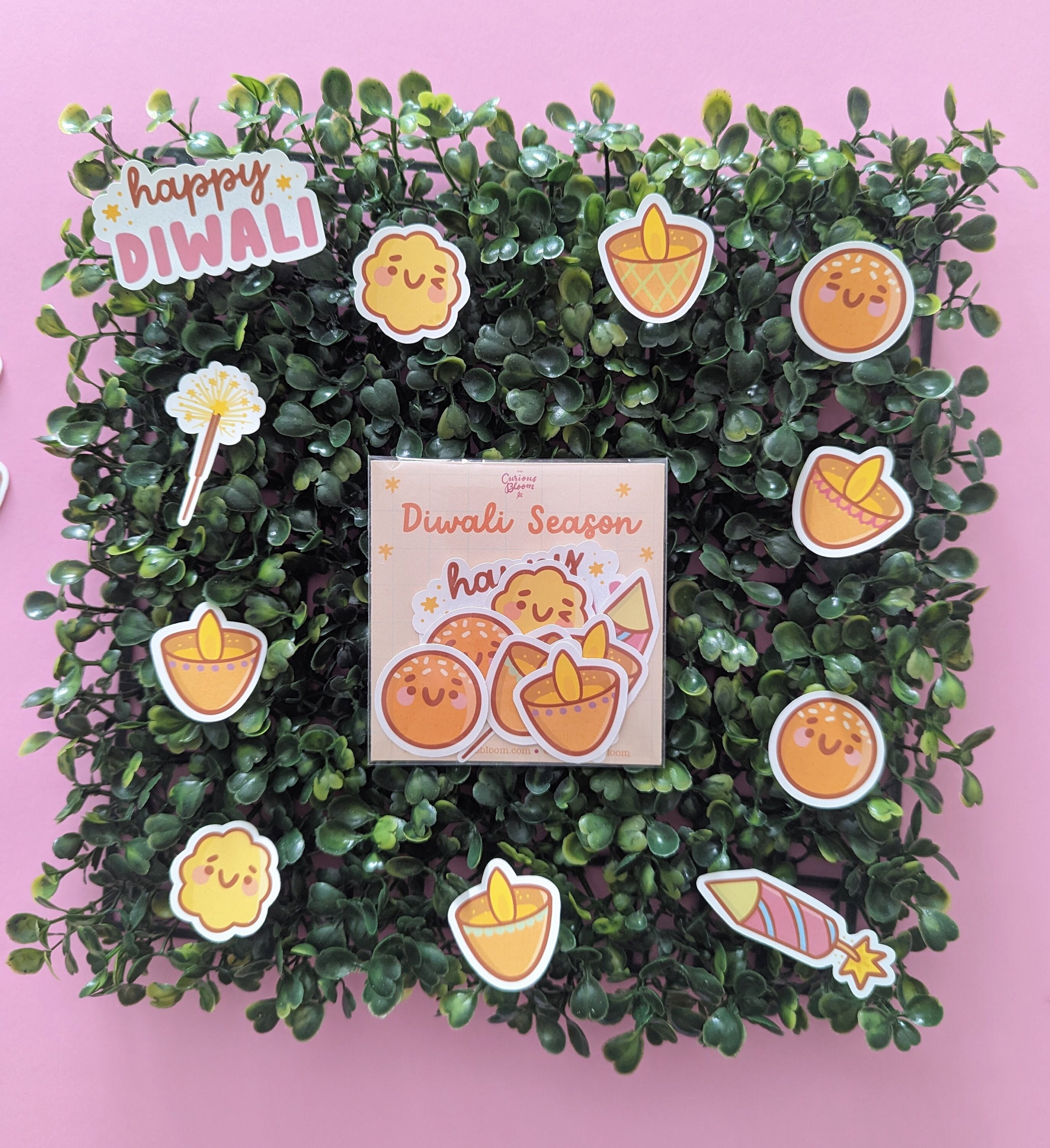 Diwali Sticker Pack Gulab Jamun Ladoo Diya Planner & - Etsy