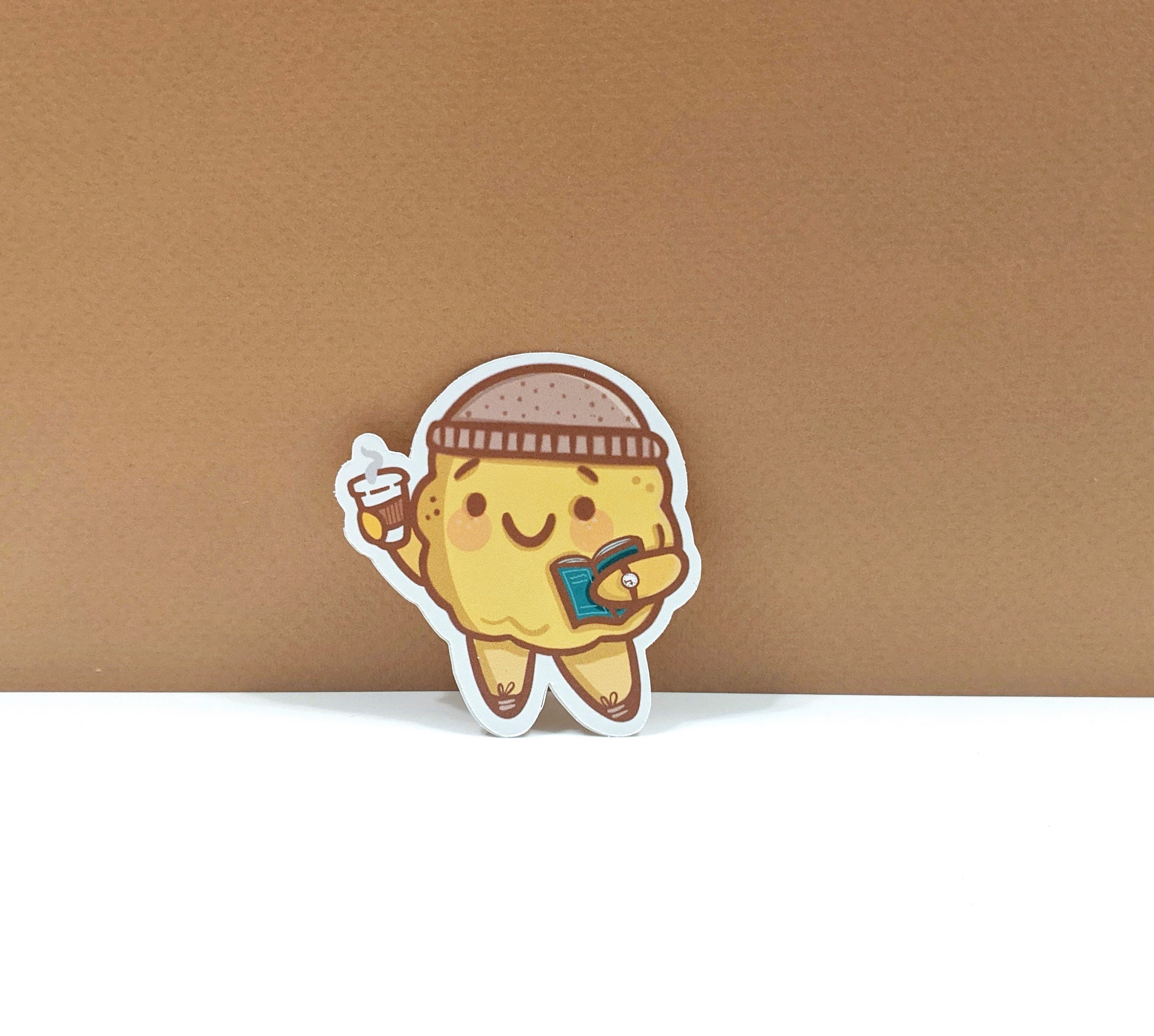 Book & Coffee/Chai Ladoo Cute Planner Bullet Journal Sticker | Etsy