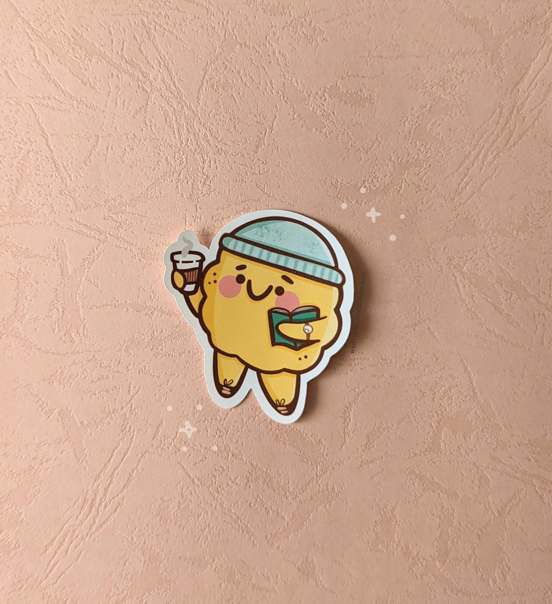 Book & Coffee/chai Ladoo Cute Planner Bullet Journal Sticker - Etsy