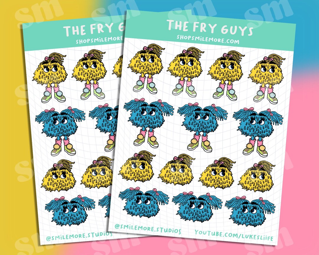 Mcdonald's Fry Guys Happy Meal Planner Sticker Ronald Mcdonald Happy ...