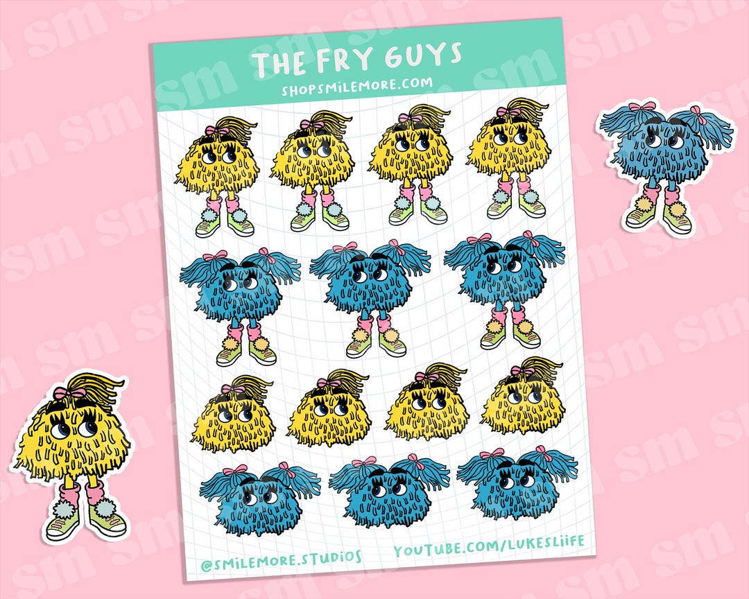Mcdonald's Fry Guys Happy Meal Planner Sticker - Ronald Mcdonald Happy ...