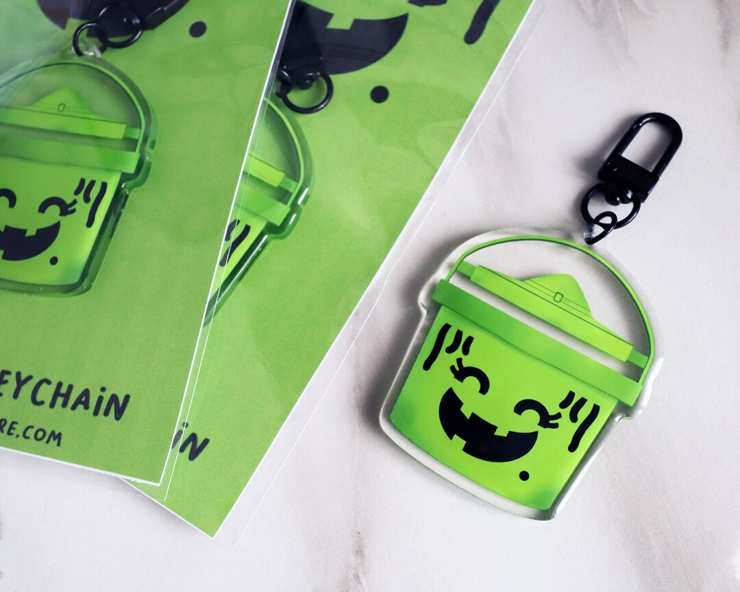 Mcdonald's Halloween Happy Meal Bucket Acrylic Keychain - Mcboo Keyring ...