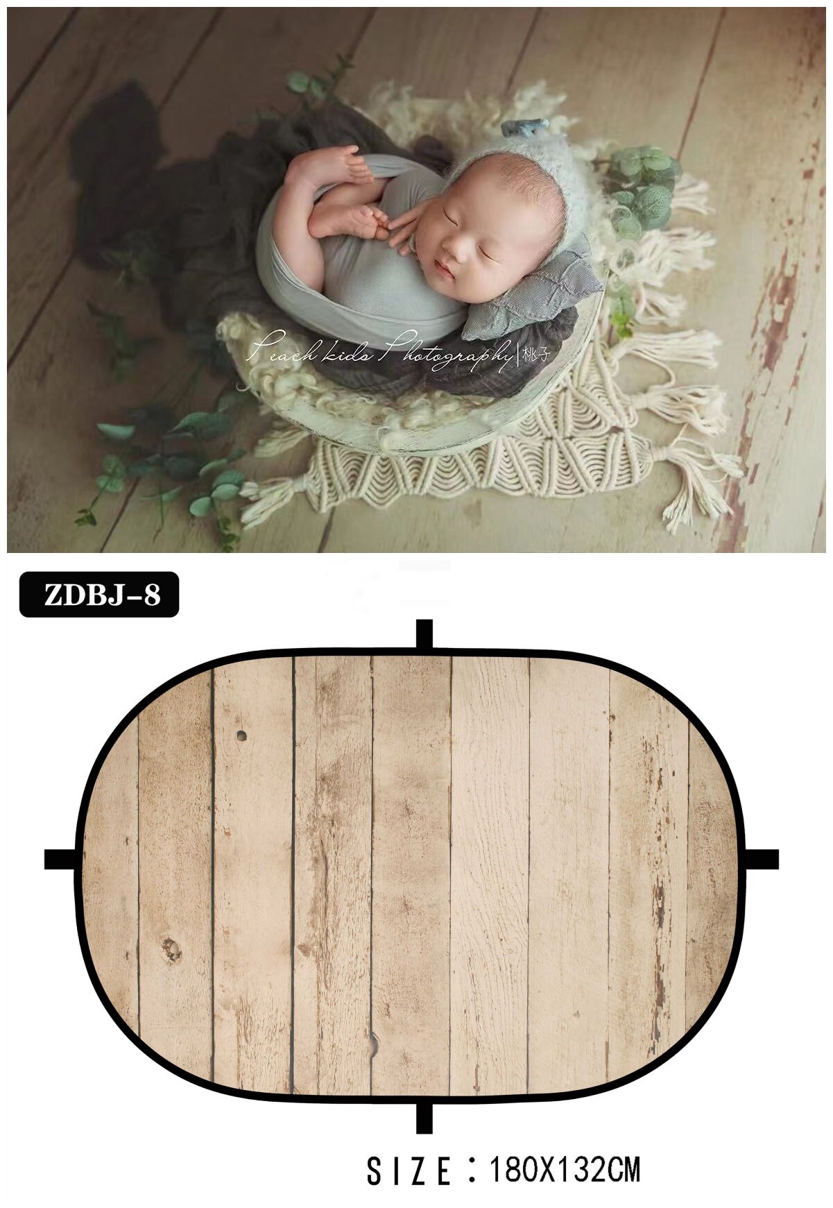 Collapsible Wooden Floor Foldable Background Backdrop for Newborn ...
