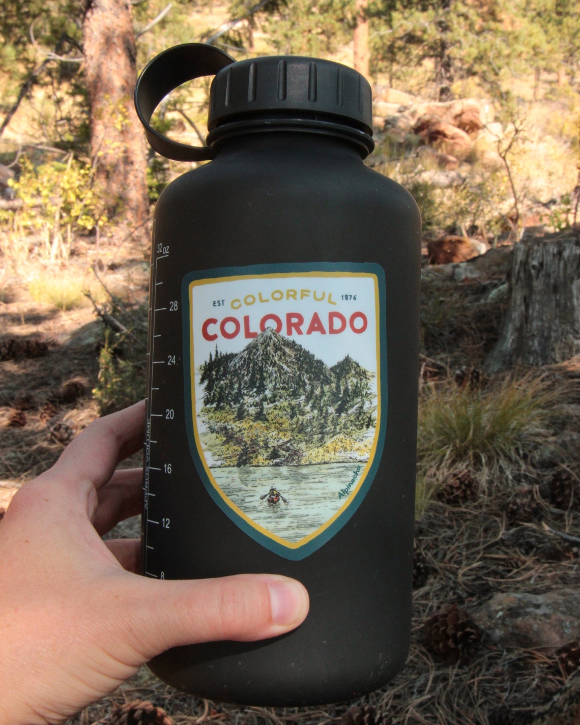 Colorful Colorado STICKER / USA Made Waterproof Rocky Mountain - Etsy