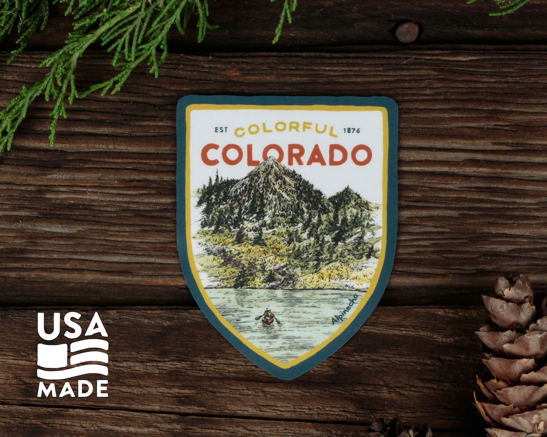 Colorful Colorado STICKER / USA Made Waterproof Rocky Mountain ...