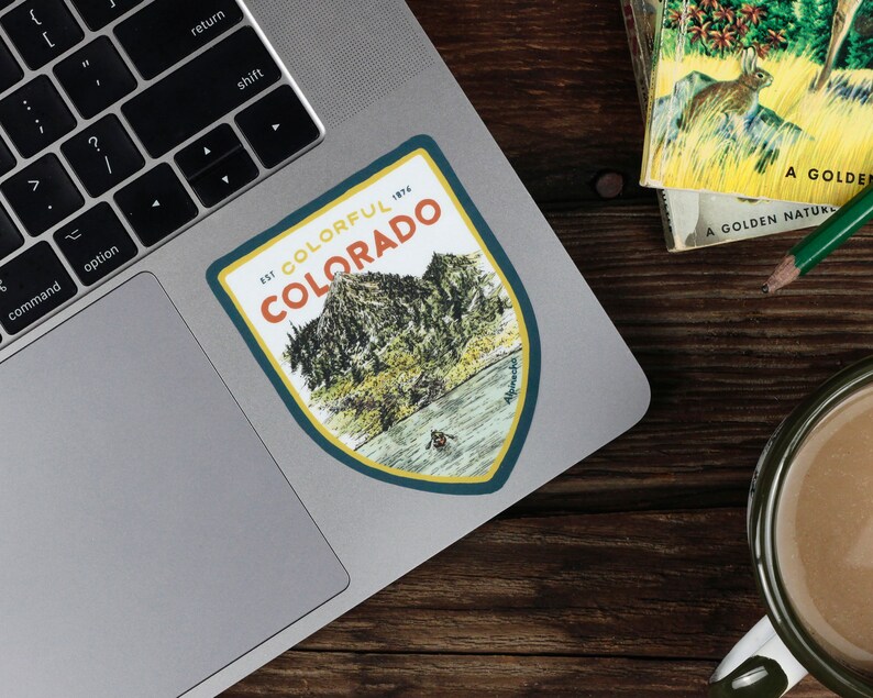 Colorful Colorado STICKER / USA Made Waterproof Rocky Mountain - Etsy