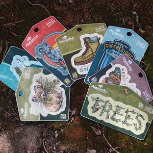Pika STICKER / Waterproof Vinyl Backpacking Camping Nalgene Wildlife ...