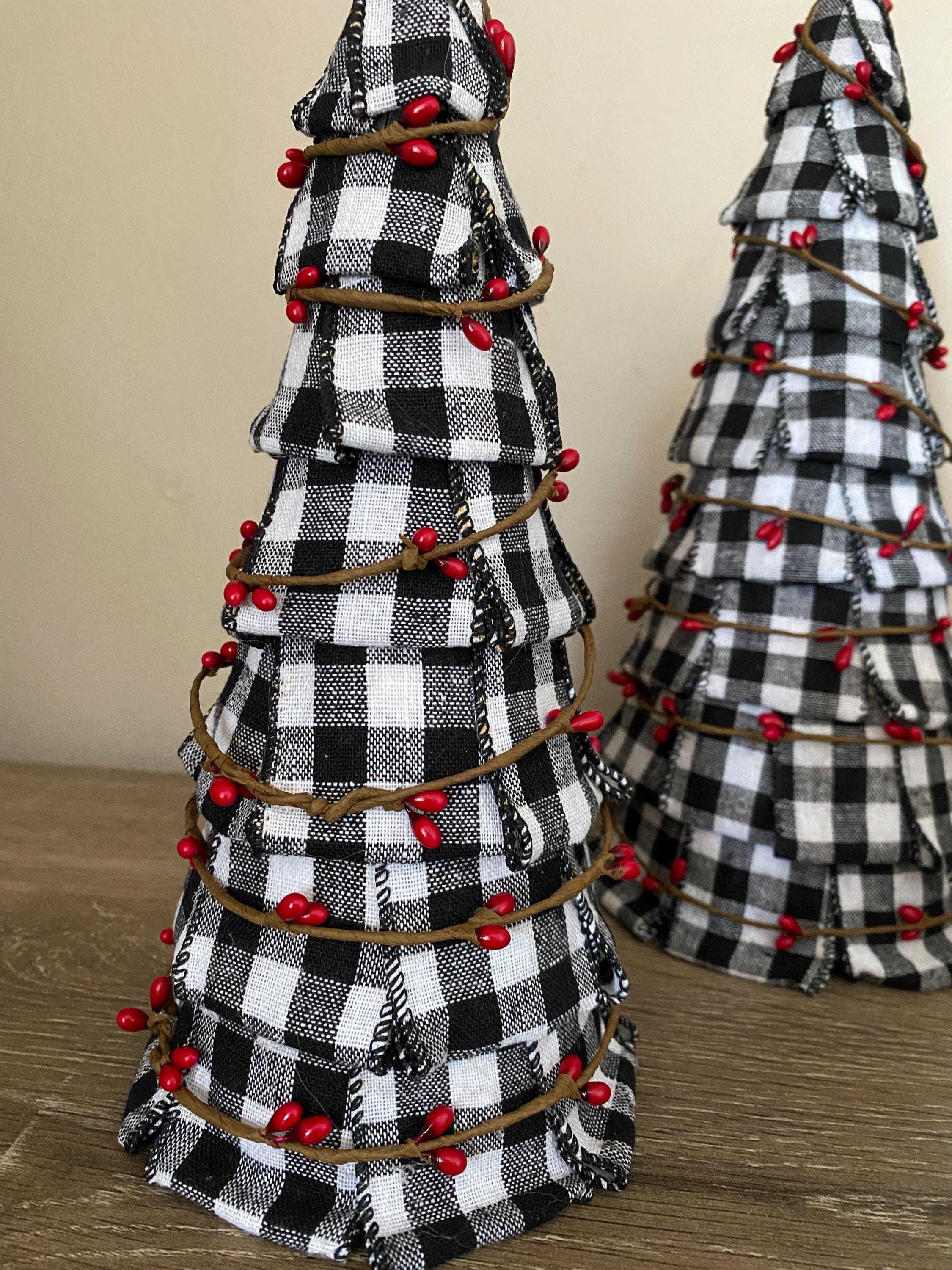 Buffalo Plaid Tree Set - Etsy
