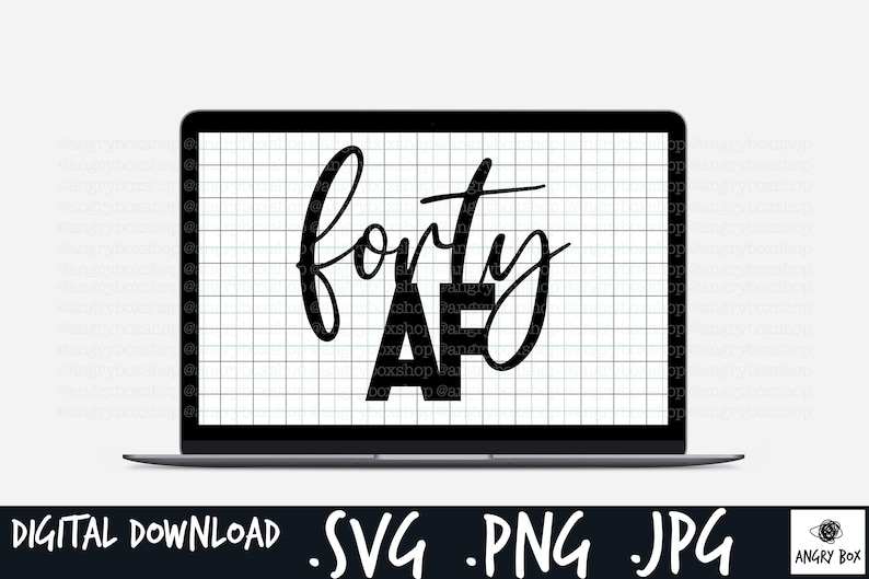Forty AF Digital Download .svg .png .jpg - Etsy