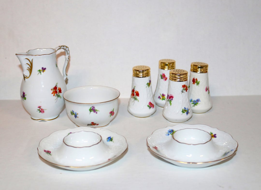 Vintage Lindner Germany Porcelain Eight Lovely Pieces Lindner ...