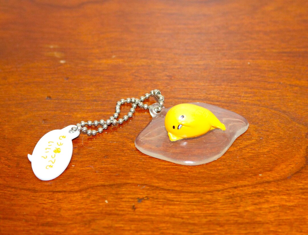 Sanrio Gudetama Key Chain Mini Figure Doll Very Rare Vintage Made in ...