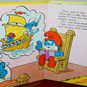 Papa Smurf Vintage Kids' Pop-up: A Little Smurf Bedtime Story little ...