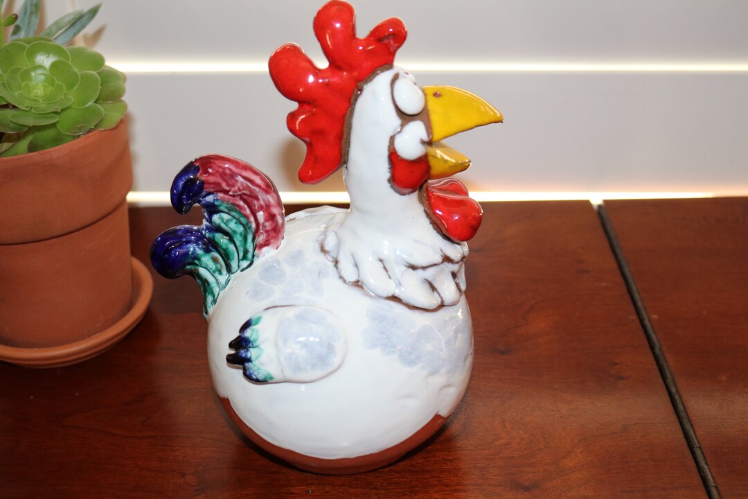 Glazed Clay Garden Plug Garden Ball Flower Plug Faucet - Silly Rooster ...