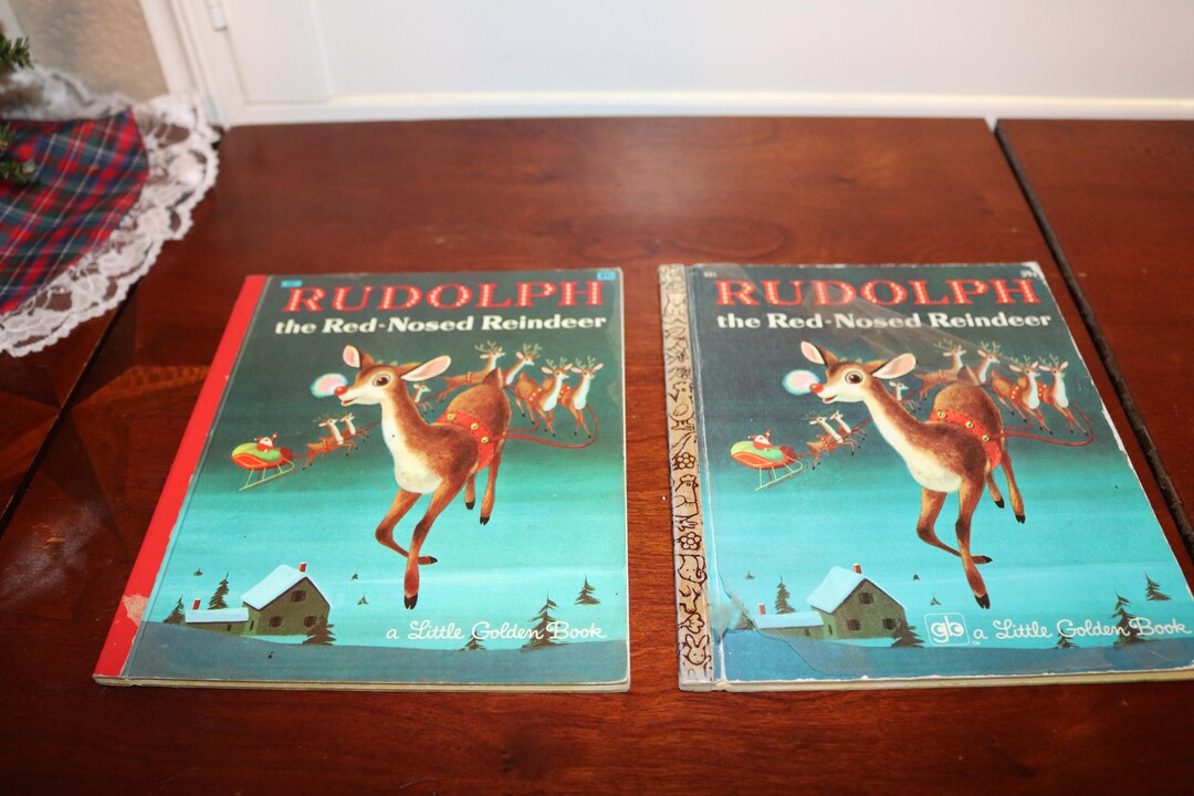 Vintage Little Golden Book Rudolph the Red-nosed Reindeer Hardcover ...
