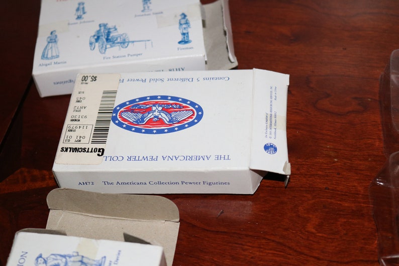 Americana Pewter Collection Figurines AH18/71/72 Liberty Falls - Etsy