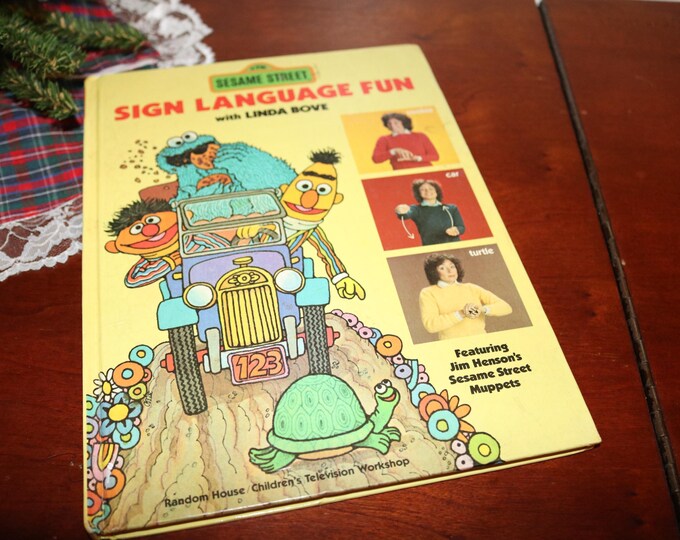 Sesame Street Sign Language Fun With Linda Bove- 1980 Hardcover Edition ...