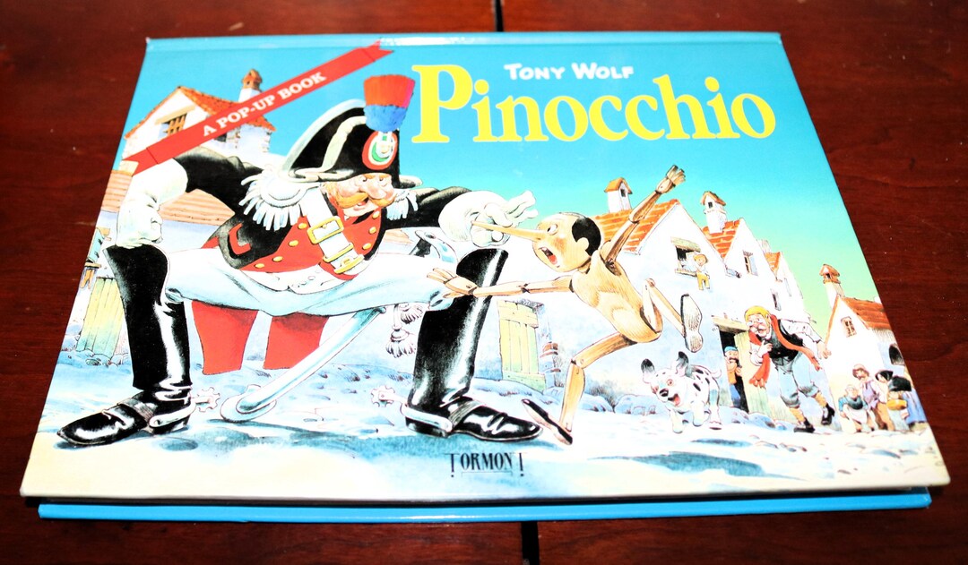 Vintage Tony Wolf Pinocchio Pop-up Book by Tormont Publications ...