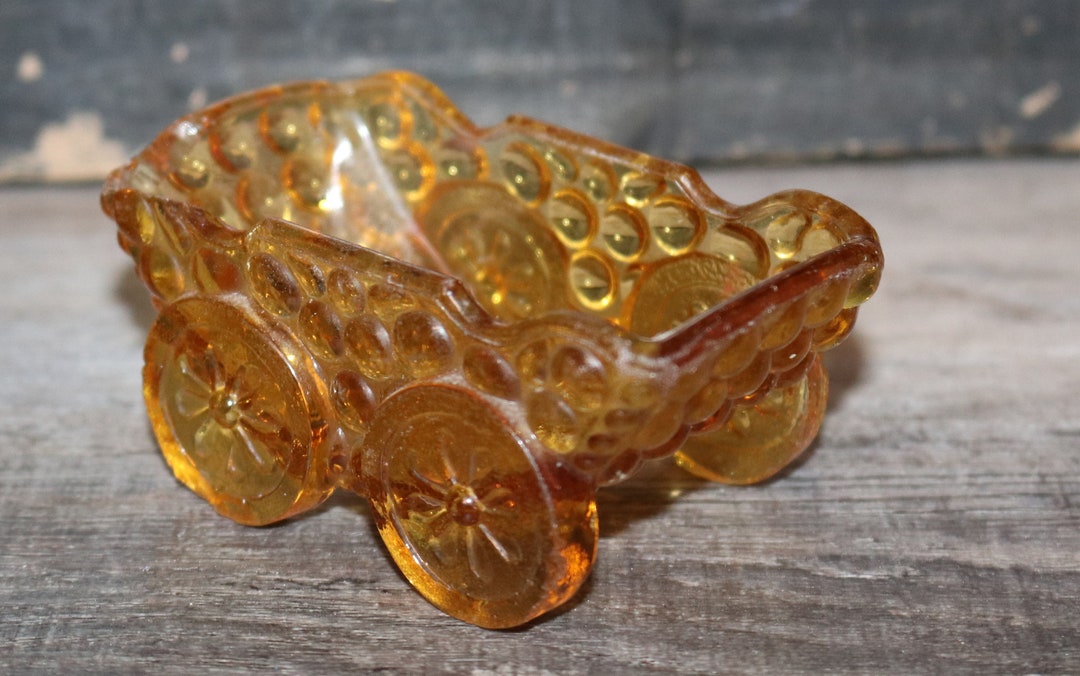 Thousand Eye Adams and Hartley Light Amber Glass Master Salt Dish - Etsy
