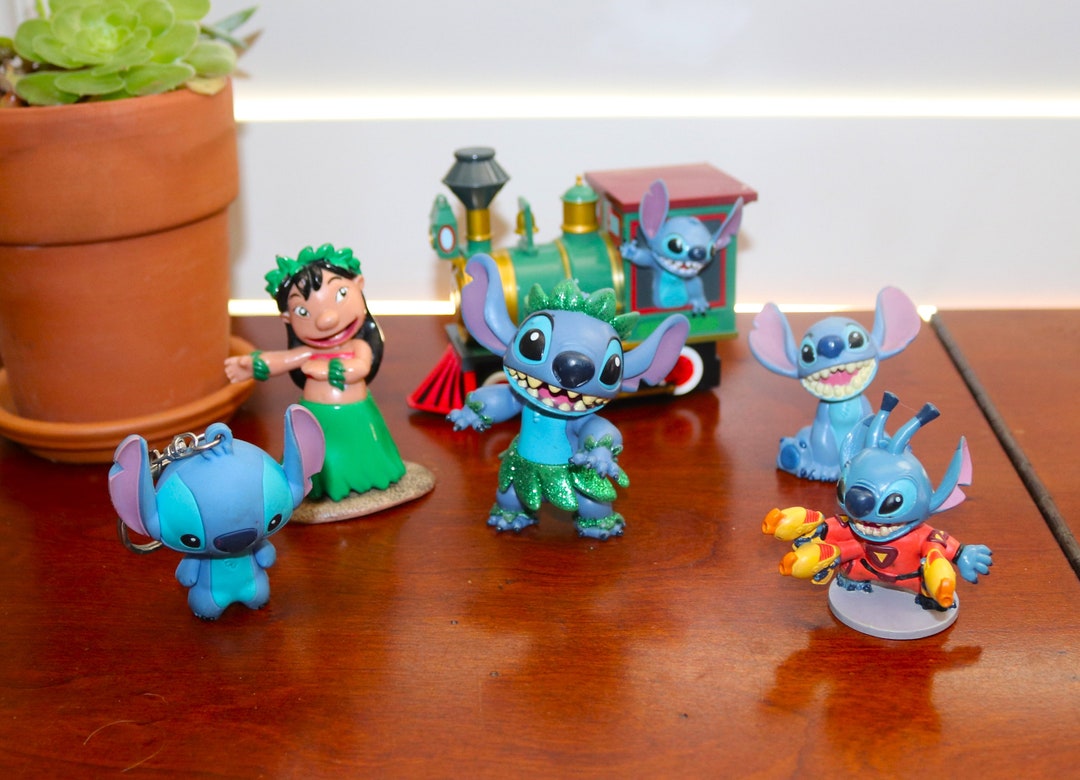 Lilo and Stitch Fans Set of 6 Disney Store Parks Toys Lilo and Stitch ...