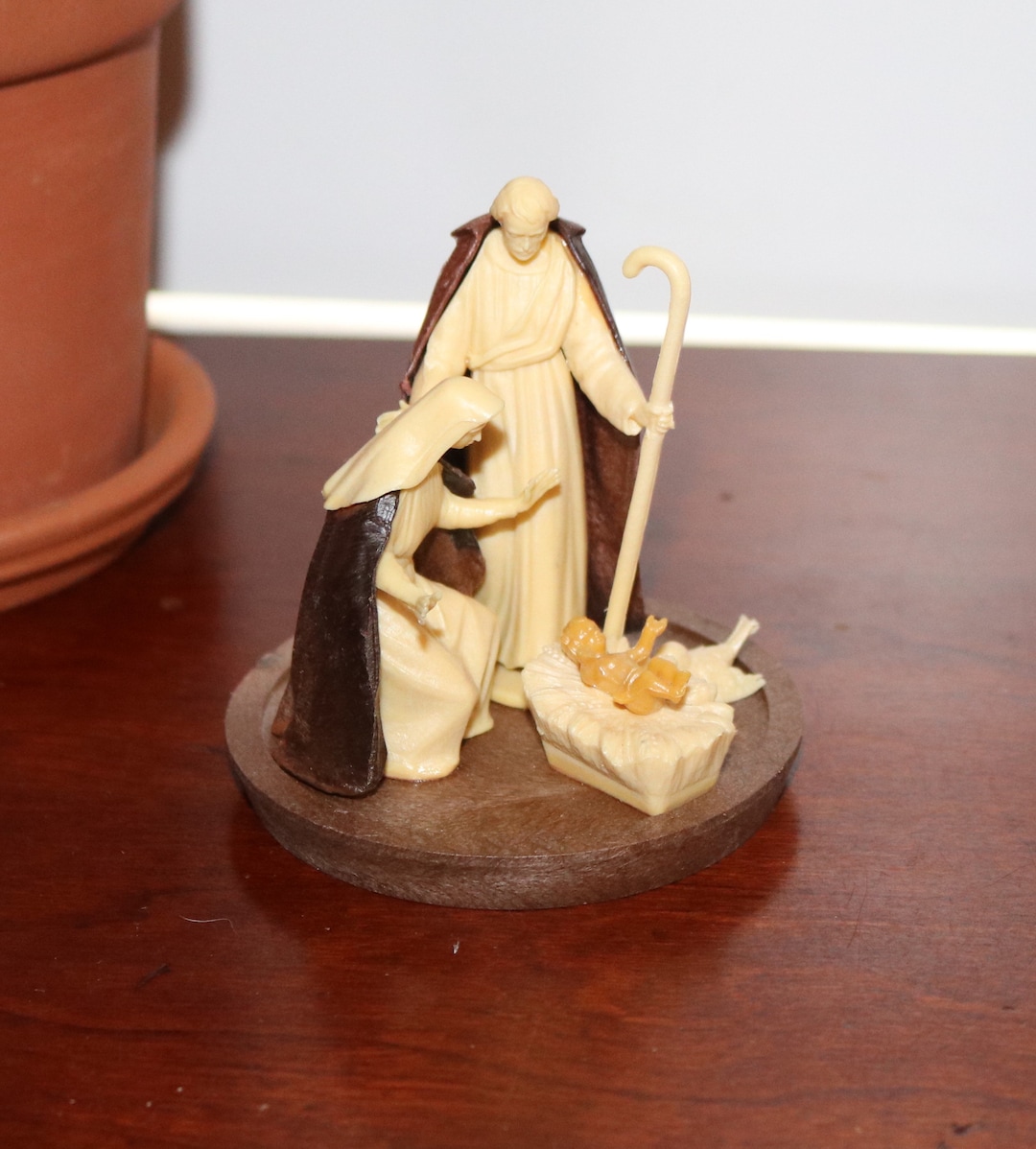 Mini Plastic Nativity Scene Made in Italy Miniature Manger Scene ...