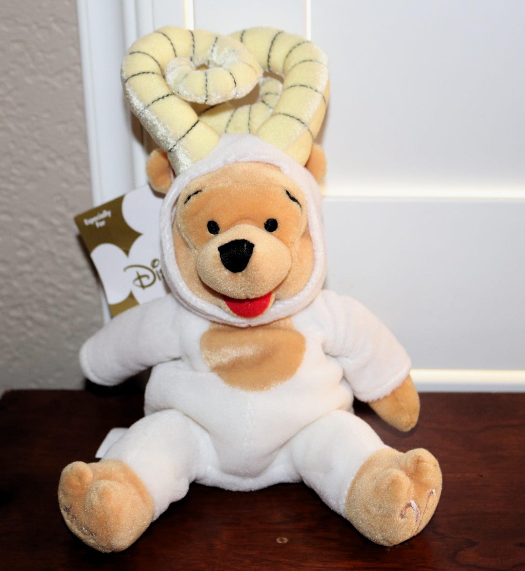 Aries Sign Winnie the Pooh Disney Plush Doll Mini Bean Bag Zodiac ...