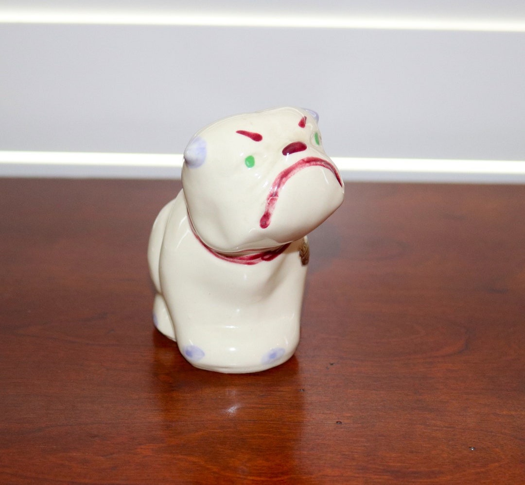 Shawnee Pottery Vintage Figural Bulldog Coin Bank Approx. 4-1/2” Tall 1960s Piggy Bank - Etsy