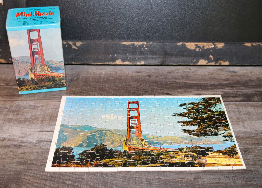 Vintage 1960s Warren Paper Products "built Rite" 100+ Piece Mini Puzzle ...