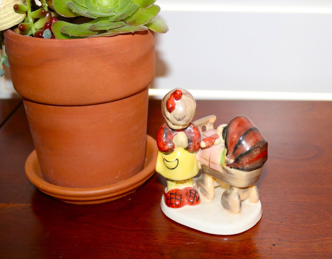 Hummel-like Porcelain Figurine: Doll Mother With Baby Carriage #67 - Etsy