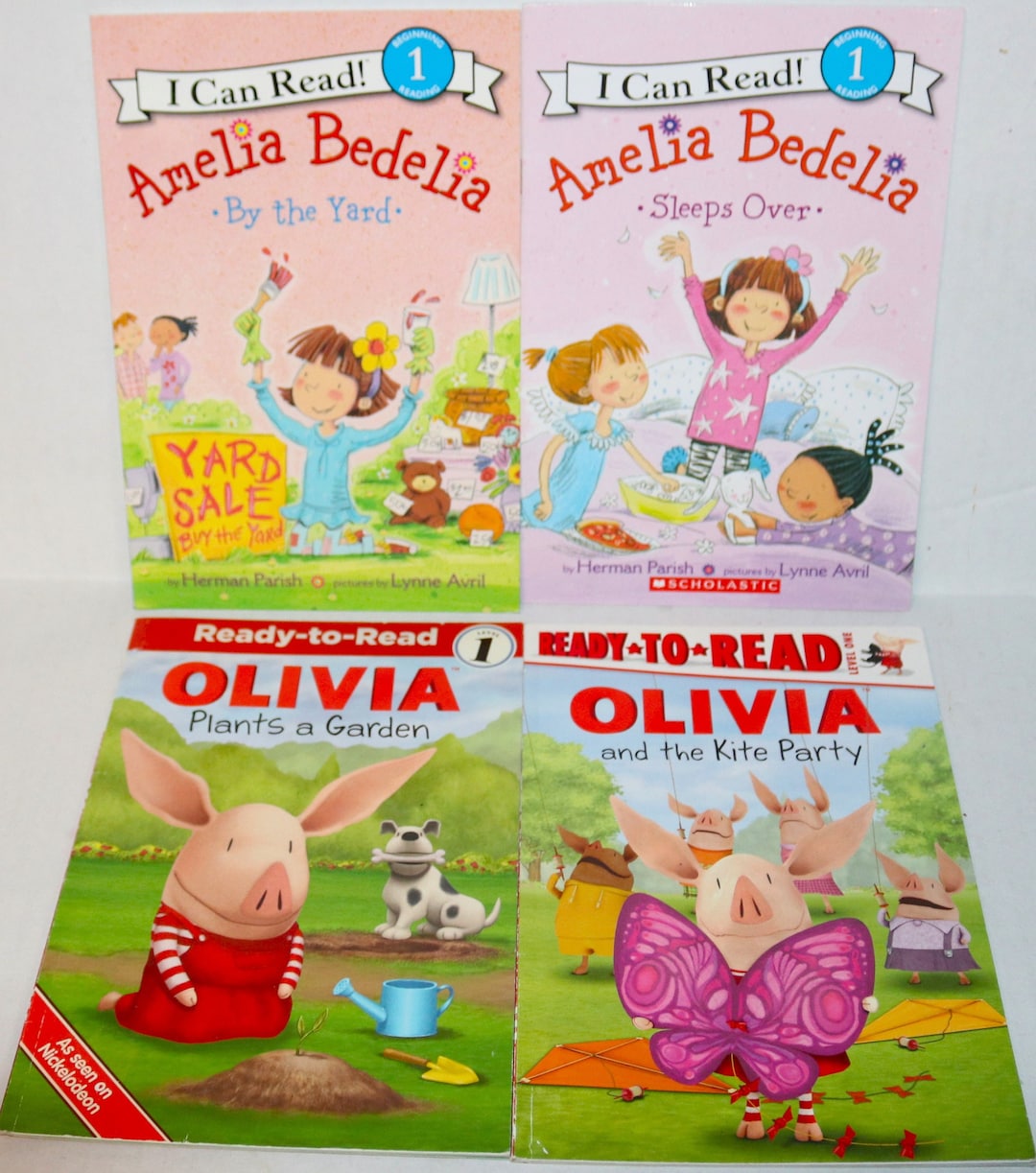 Amelia Bedelia and Olivia Early Reader Bundle! Set of 4 Level 1 ...
