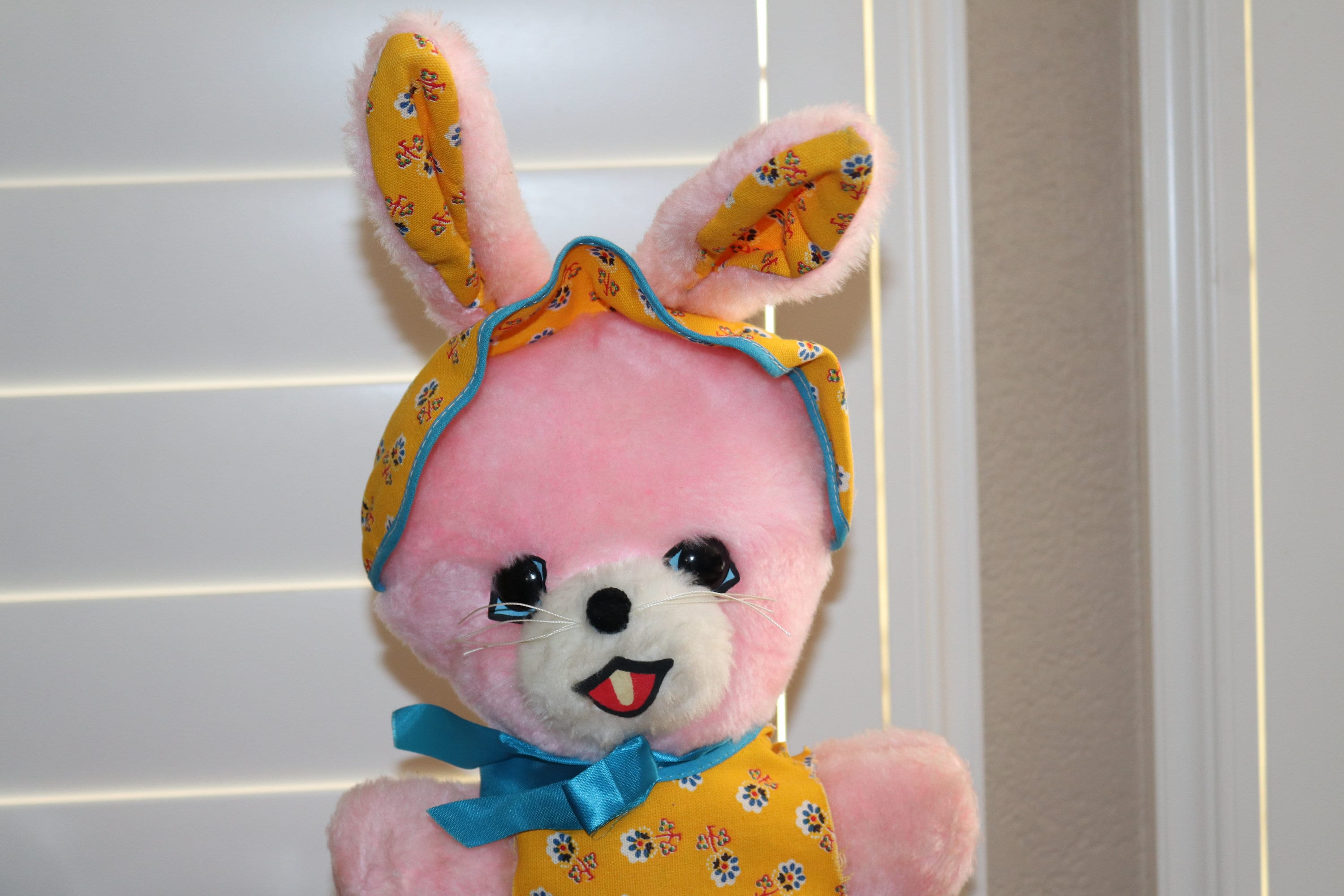 Vintage Carnival Prize Stuffed Animal Anthropomorphic Pink - Etsy