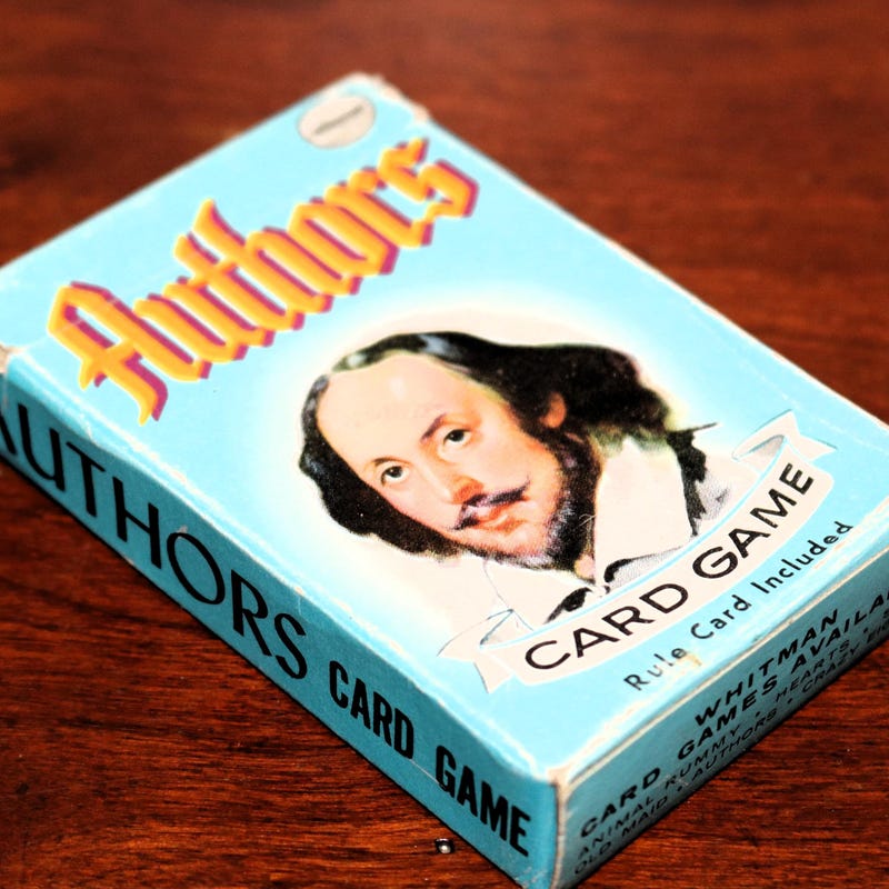 Authors Card Game - Etsy